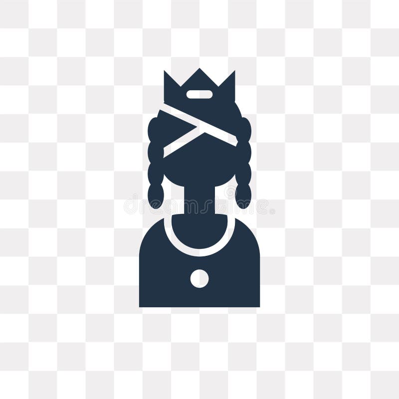 Princess Vector Icon Isolated on Transparent Background, Princes Stock ...