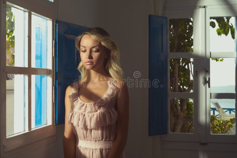 Princess in the window stock image. Image of play, fairy - 8251779