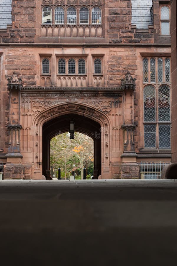 Princeton University Arches in Fall Editorial Stock Image - Image of ...