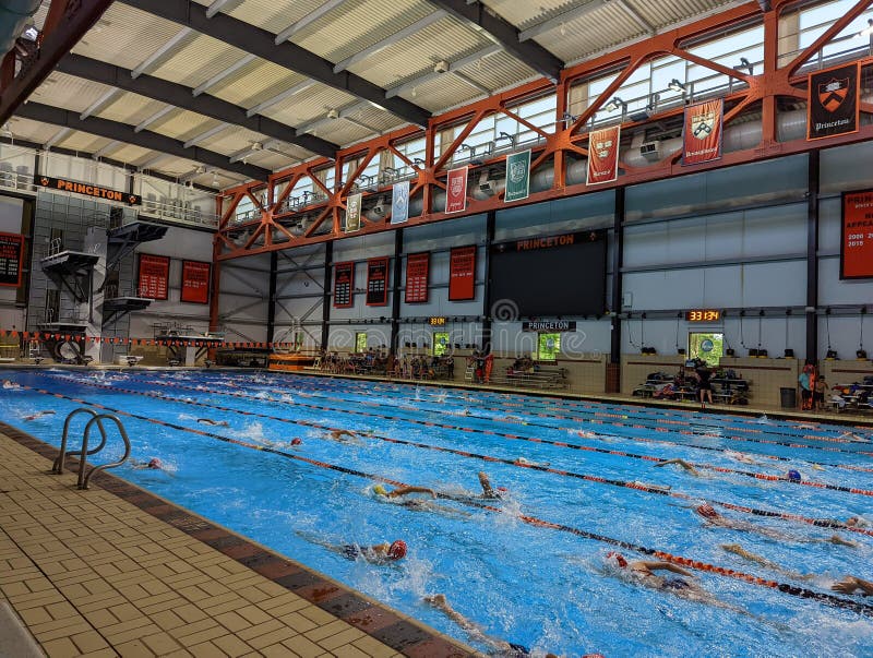 Princeton swimming pool editorial stock photo. Image of person - 249059753