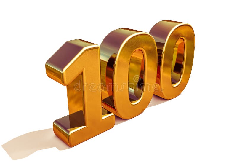 Principal 100 De Signe D'anniversaire De L'or 3d 100th Illustration ... Principal 100 De Signe D'anniversaire De L'or 3d 100th Illustration ...
