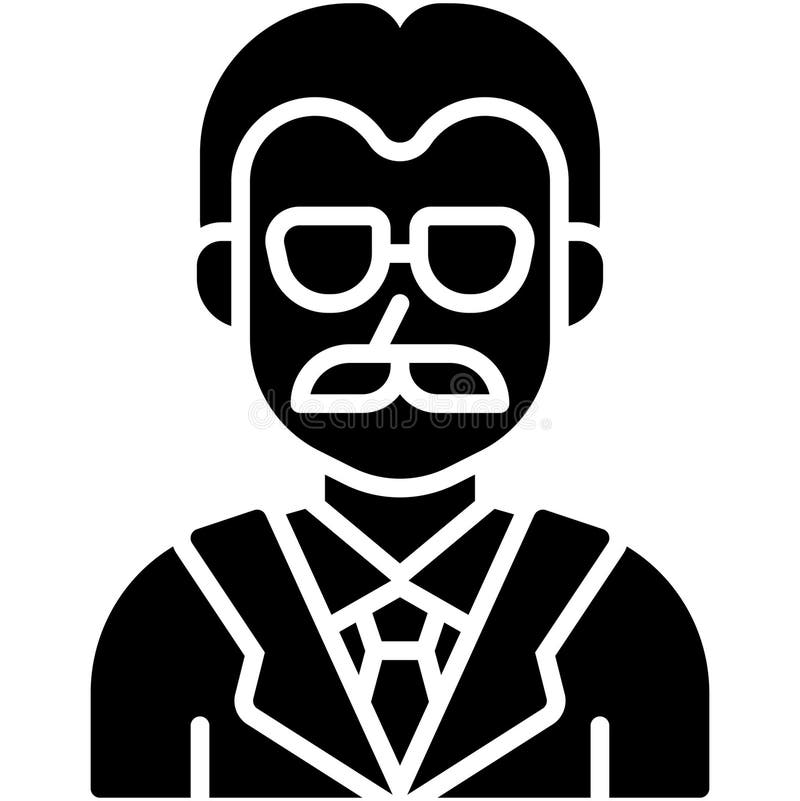 Principal Icon, High School Related Vector Illustration Stock Vector ...