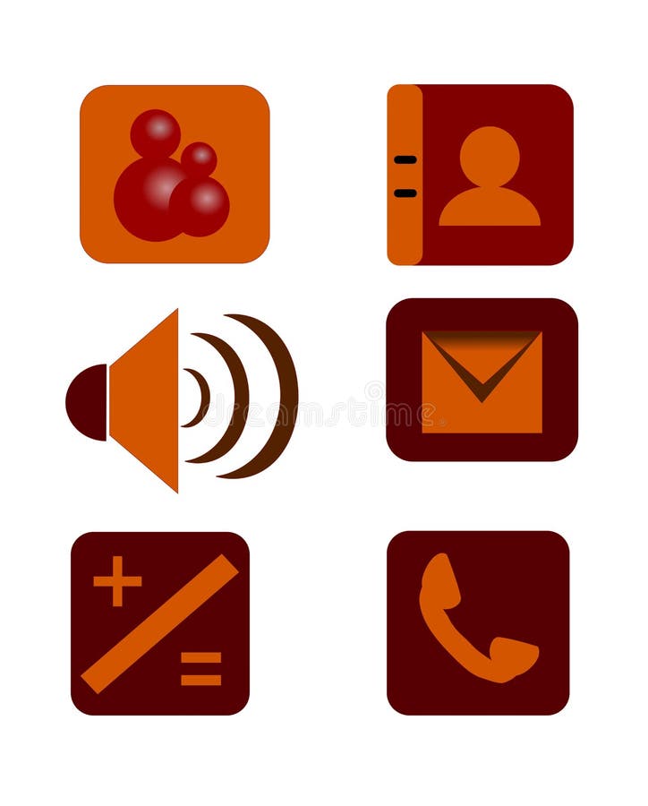 Principal Icon of Phone Design Stock Illustration - Illustration of ...