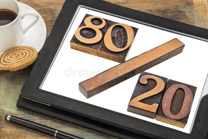 Principe Vingt De Pareto Quatre-vingts Image stock - Image du concept ...