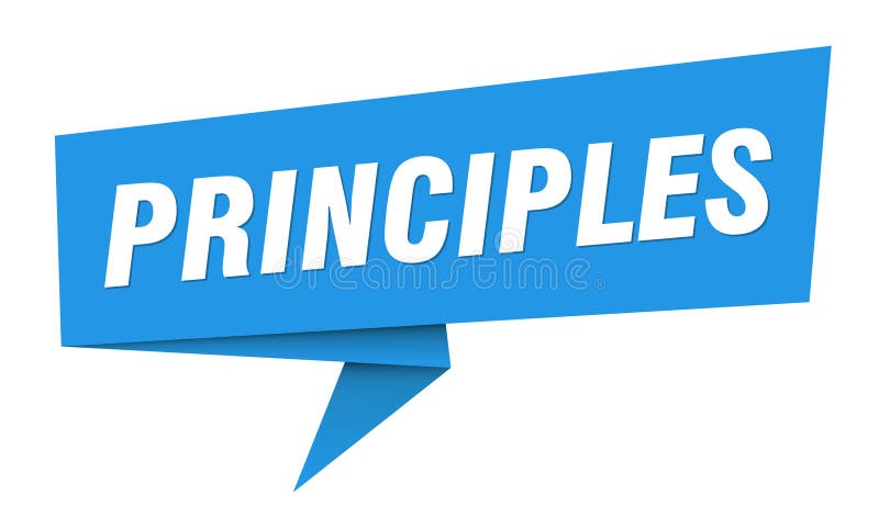 Principles Banner. Principles Speech Bubble, Label, Sticker, Sign ...