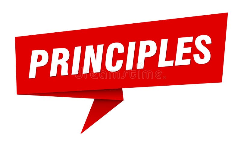 Principles Banner. Principles Speech Bubble, Label, Sticker, Sign ...