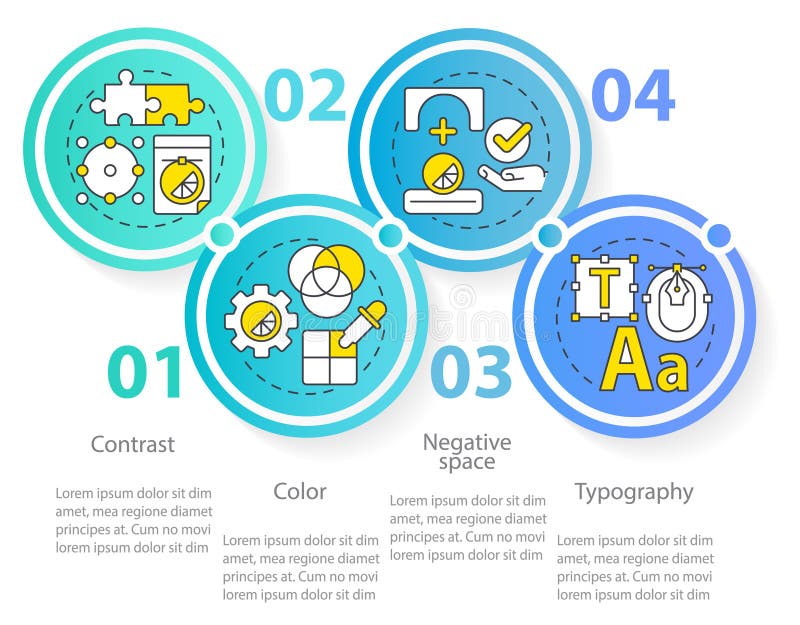 Principles of Graphic Design Circle Infographic Template Stock Vector ...