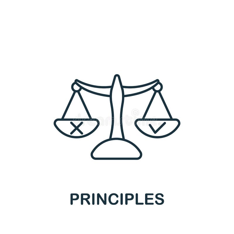 Principles Icon. Line Simple Personality Icon for Templates, Web Design ...