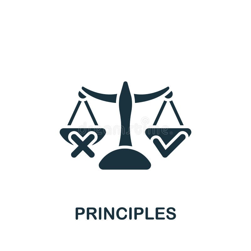 Principles Icon. Monochrome Simple Personality Icon for Templates, Web ...