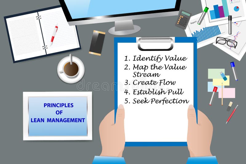 Principles of Lean Management Vector Stock Image - Image of production ... Principles of Lean Management Vector Stock Image - Image of production ...