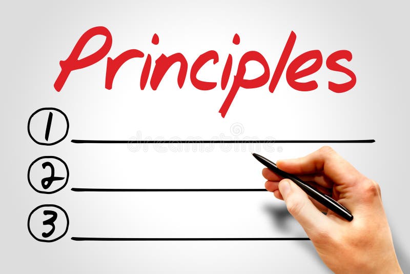 Principles stock photo. Image of organization, buzz - 204372766