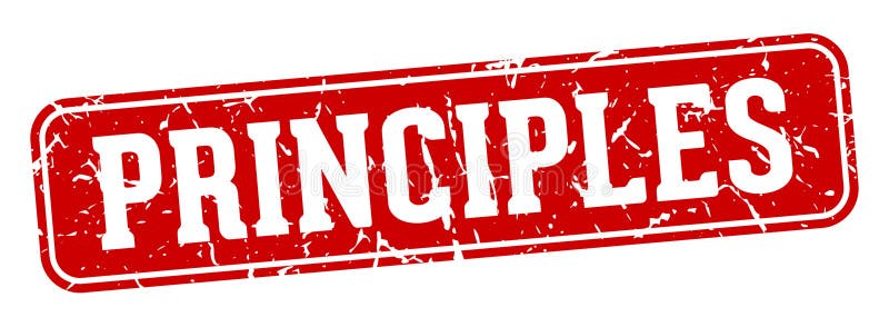 Principles Rectangular Sign. Principles Stamp Stock Vector ...