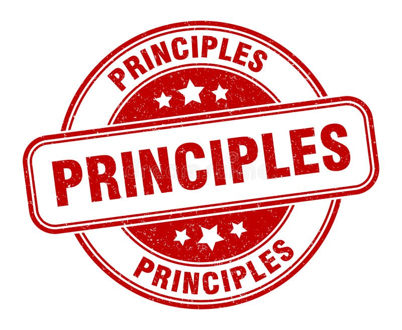 Principles Stamp. Principles Label. Round Grunge Sign Stock Vector ...