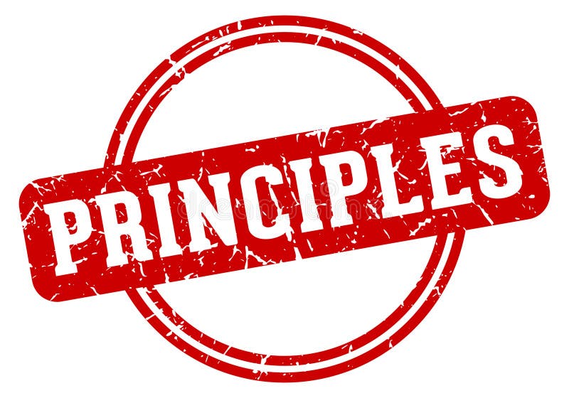 Principles stamp stock vector. Illustration of sign - 349493532