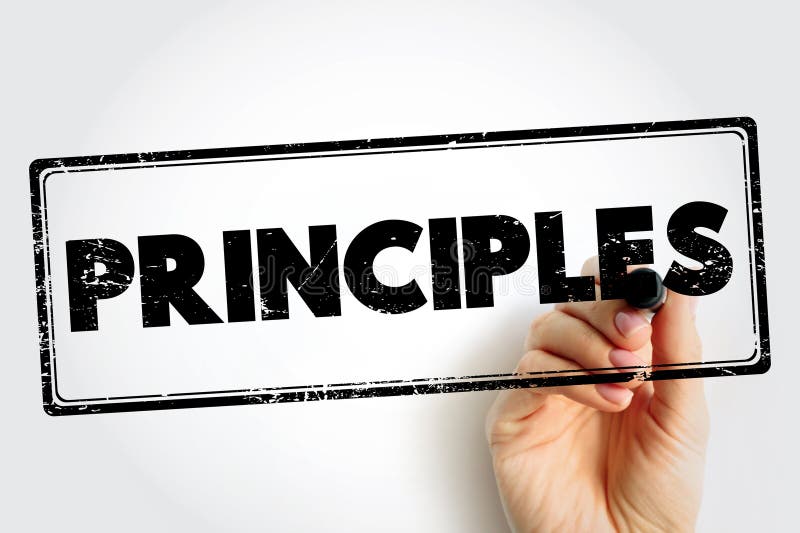 Principles Text Stamp, Business Concept Background Stock Photo - Image ...