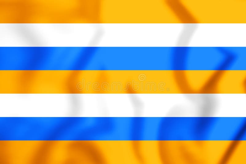 3D Prince`s Flag. stock illustration. Illustration of cartoon - 199589414