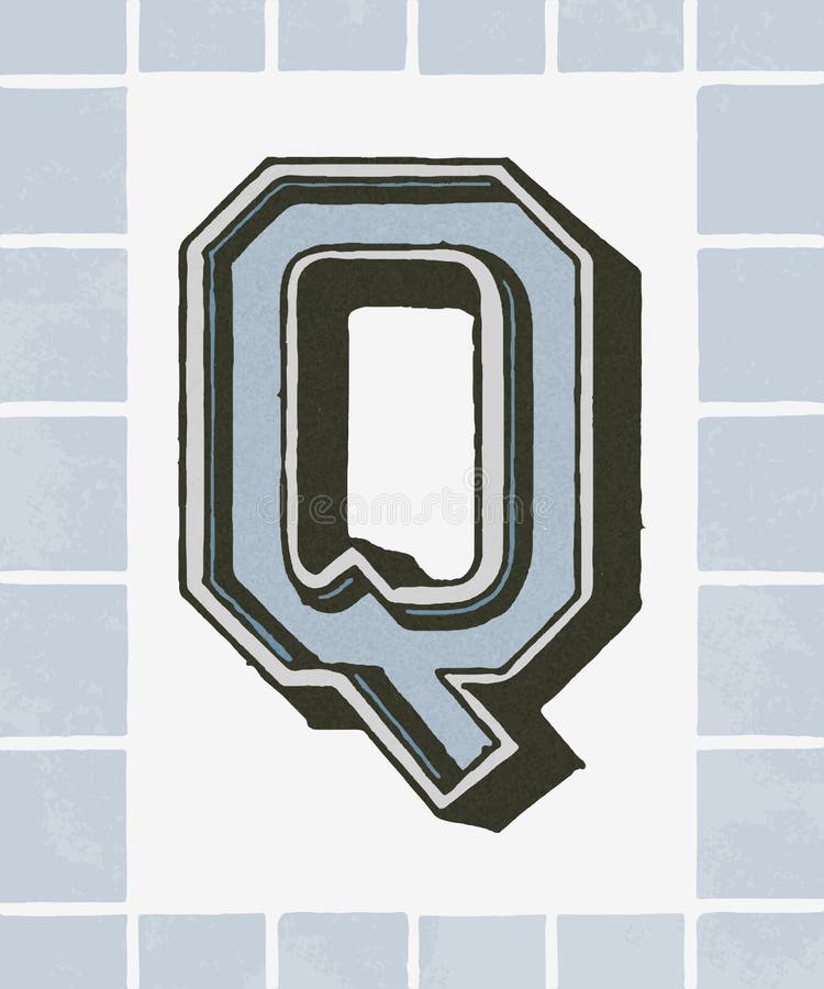 Vintage Style Letter Q Stock Illustrations – 1,754 Vintage Style Letter ...