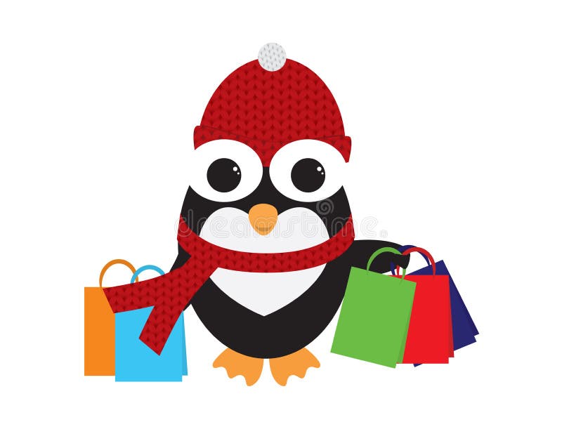 Penguin Shopping Stock Illustrations – 669 Penguin Shopping Stock ...