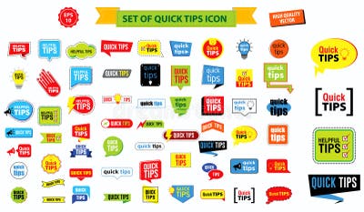 Set of Quick Tips for Footnote Header of Footer, in Article, Magazine ...