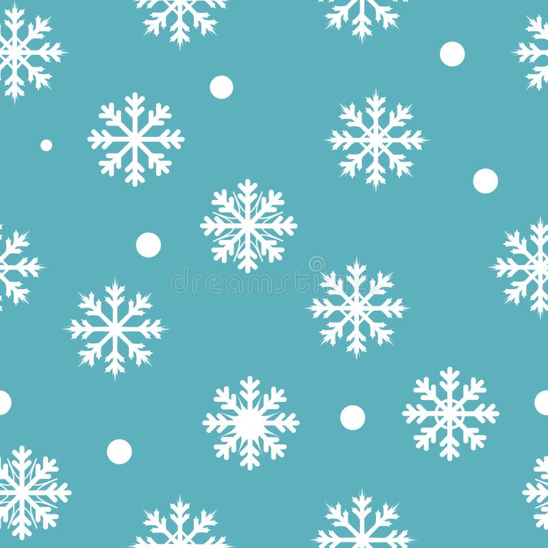 Snowflake seamless pattern stock vector. Illustration of december ...