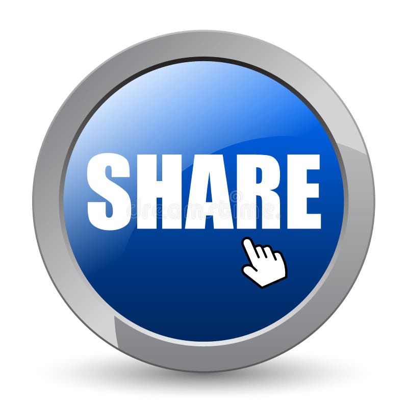 Share button icon stock illustration. Illustration of graphic - 134278256