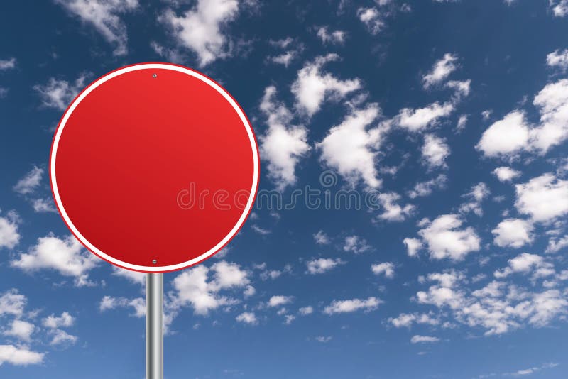 Red traffic sign stock image. Image of copyspace, space - 134443873