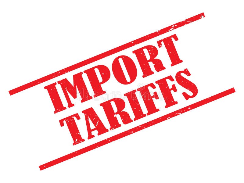 Import Tariffs Illustration Stock Illustration - Illustration of seal ...