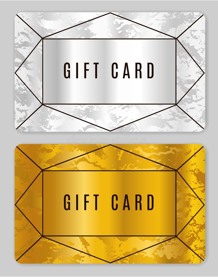 Gold Gift Certificate (Voucher) Template. Pattern Stock Vector ...