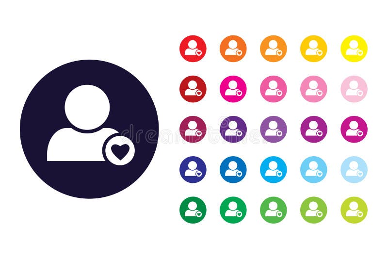 Add Friend Sign Icon. Add Friend Color Symbol. Stock Vector ...