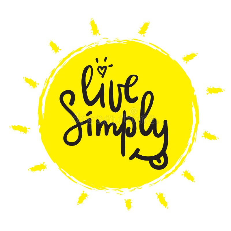 Live Simply Stock Illustrations – 301 Live Simply Stock Illustrations ...