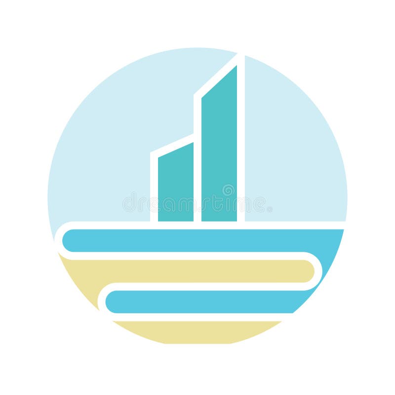 Simple Beachfront Style Logo Icon Design Stock Illustrations – 4 Simple ...