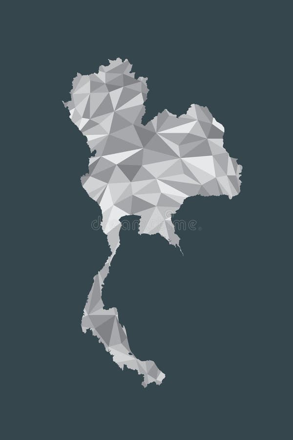 Thailand Map with Shapes of Regions. Stock Vector - Illustration of ...