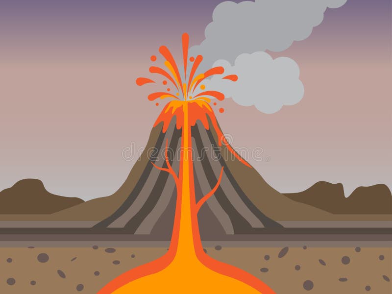 Volcano Cross Section Stock Illustrations – 318 Volcano Cross Section ...