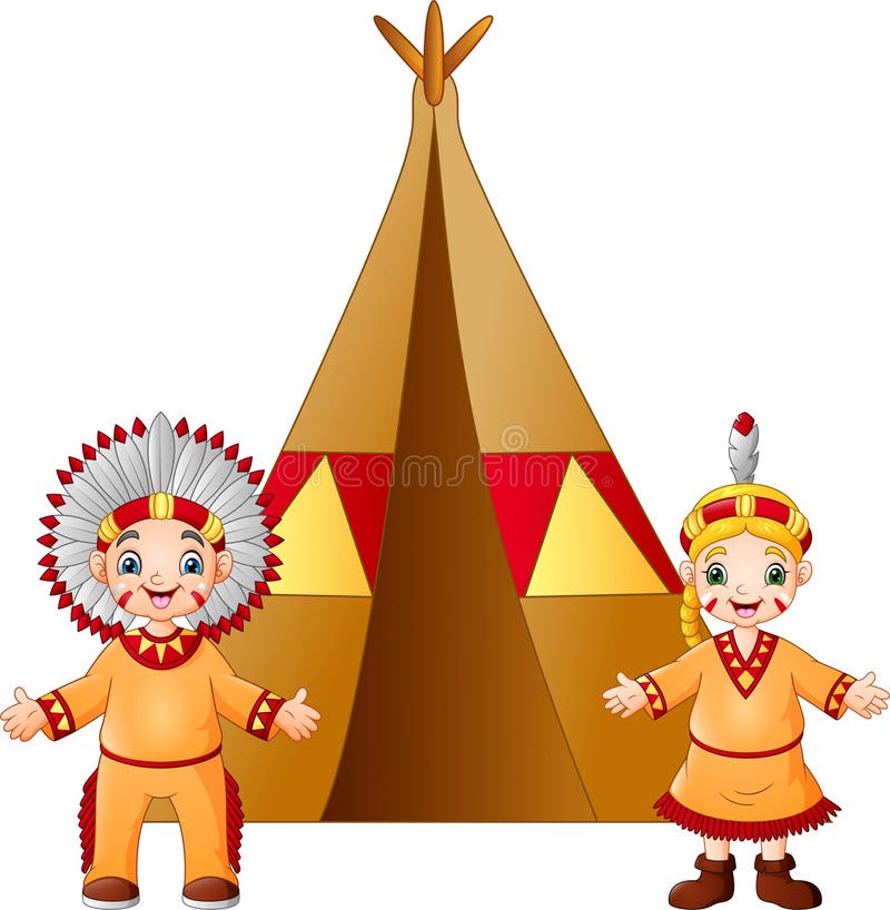 Native American Indian Couple Stock Illustrations – 170 Native American ...
