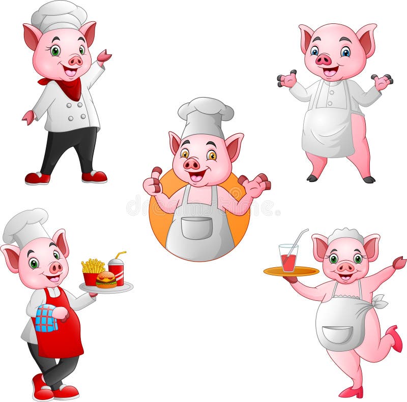 Cartoon Pig Apron Stock Illustrations – 130 Cartoon Pig Apron Stock ...