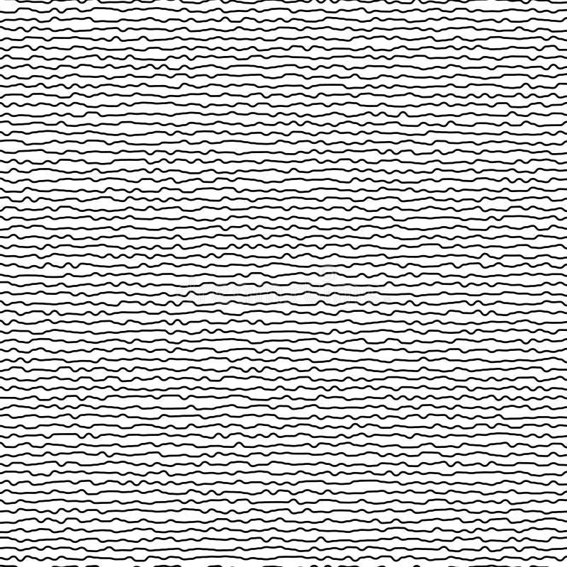 Horizontal wavy lines stock vector. Illustration of drawing - 136561188