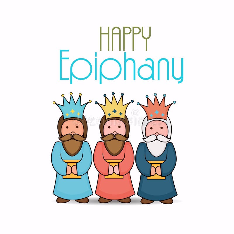 Happy Epiphany stock illustration. Illustration of design - 135636745