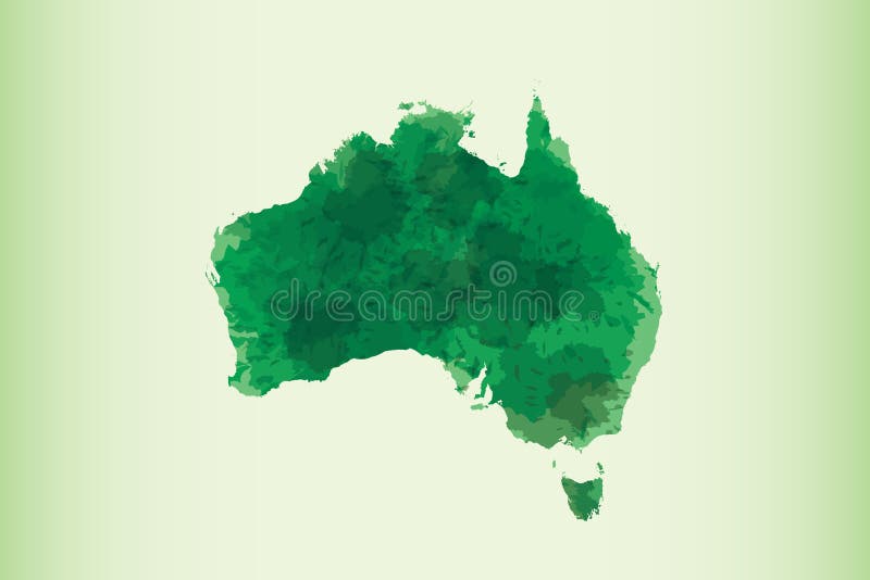 Australia Map Outline Vector with State Names on Blue Background Stock ...