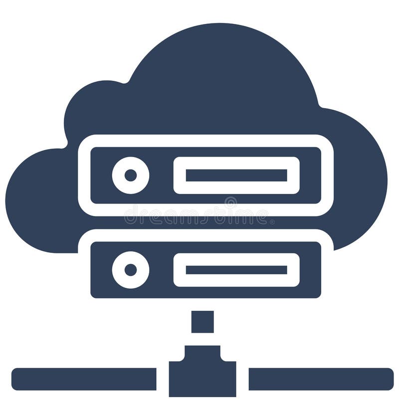 Server Rack Color Vector Icon Which Can Easily Modify or Edit Stock ...