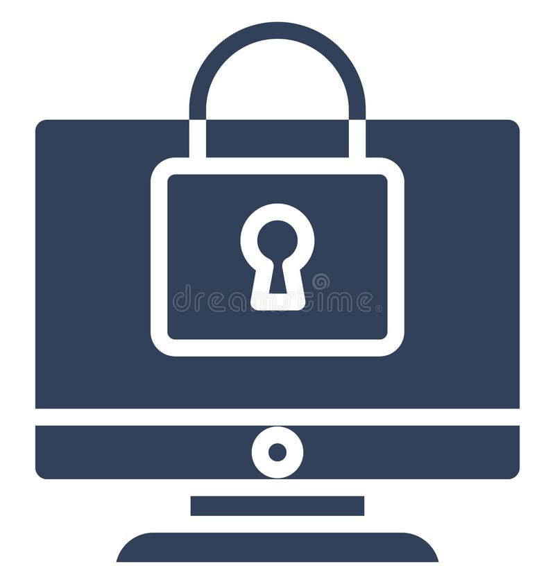 Lock Screen Isolated Vector Icon that Can Easily Modify or Edit. Stock ...