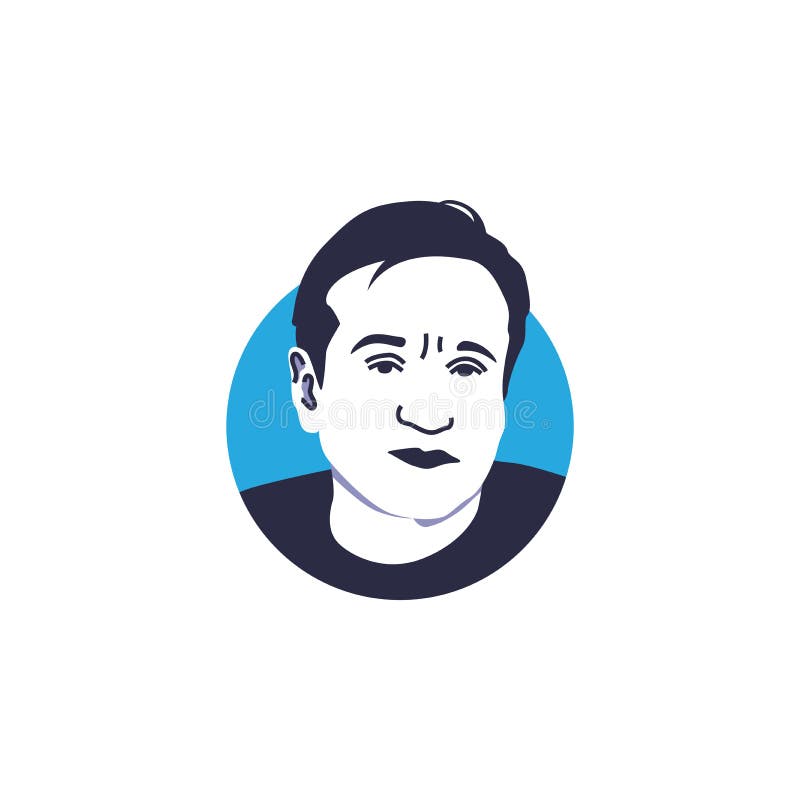 Robin Williams Face Vector Illustration Isolated Simple Art Editorial ...