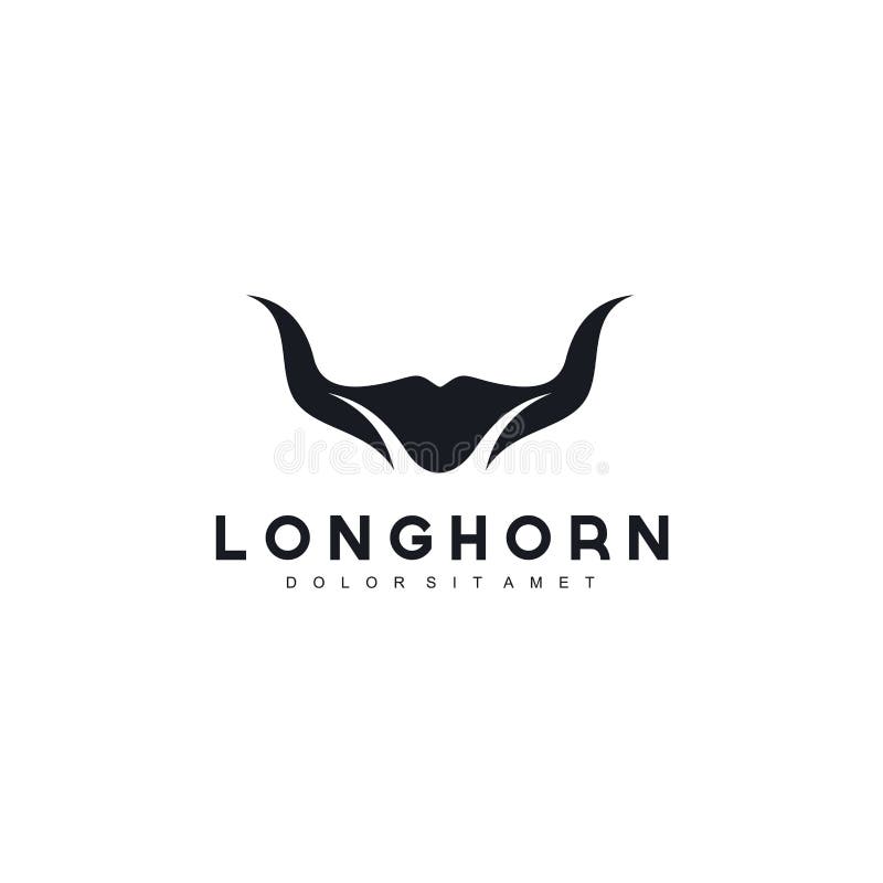 Long horn logo stock vector. Illustration of meet, illustration - 16479100