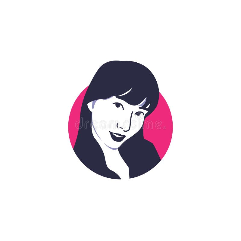 Momo Twice Pretty Face Vector Illustration Isolated Editorial Stock ...