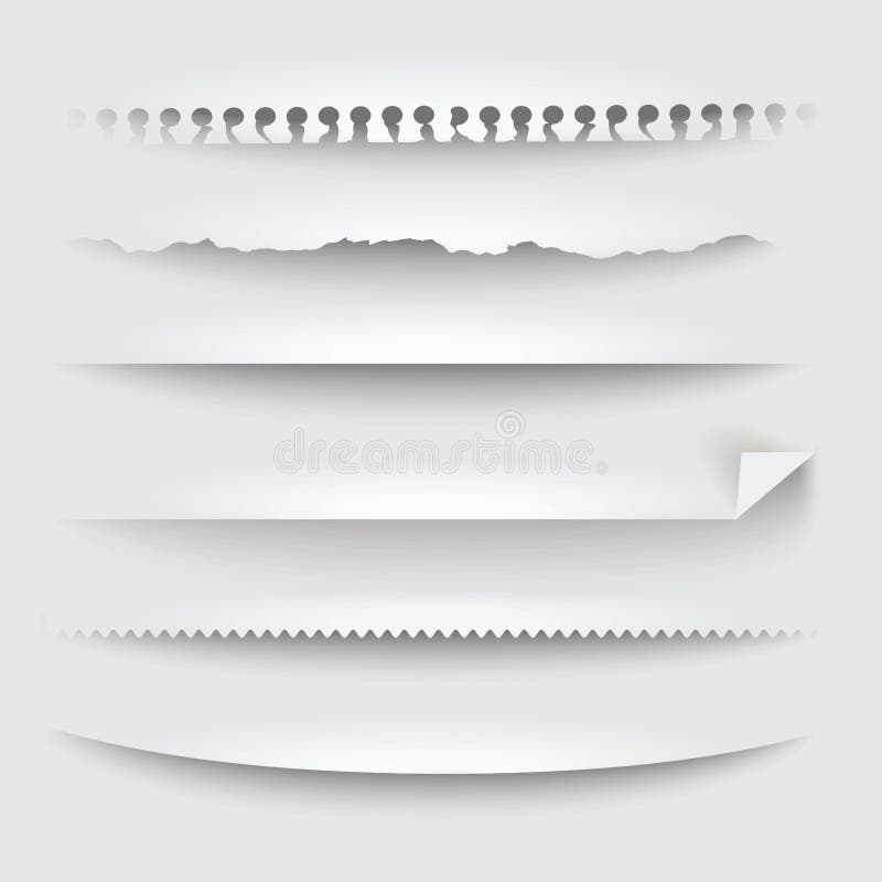 Vector Paper Shadows. - Illustration Stock Vector - Illustration of ...