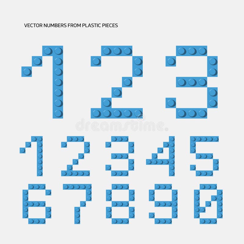 Lego Numbers Vector Stock Illustrations – 107 Lego Numbers Vector Stock ...