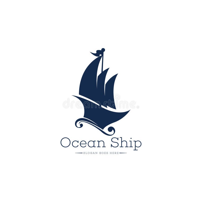 Ship Logo Vector Art. Shop Logo Template Stock Vector - Illustration of ...