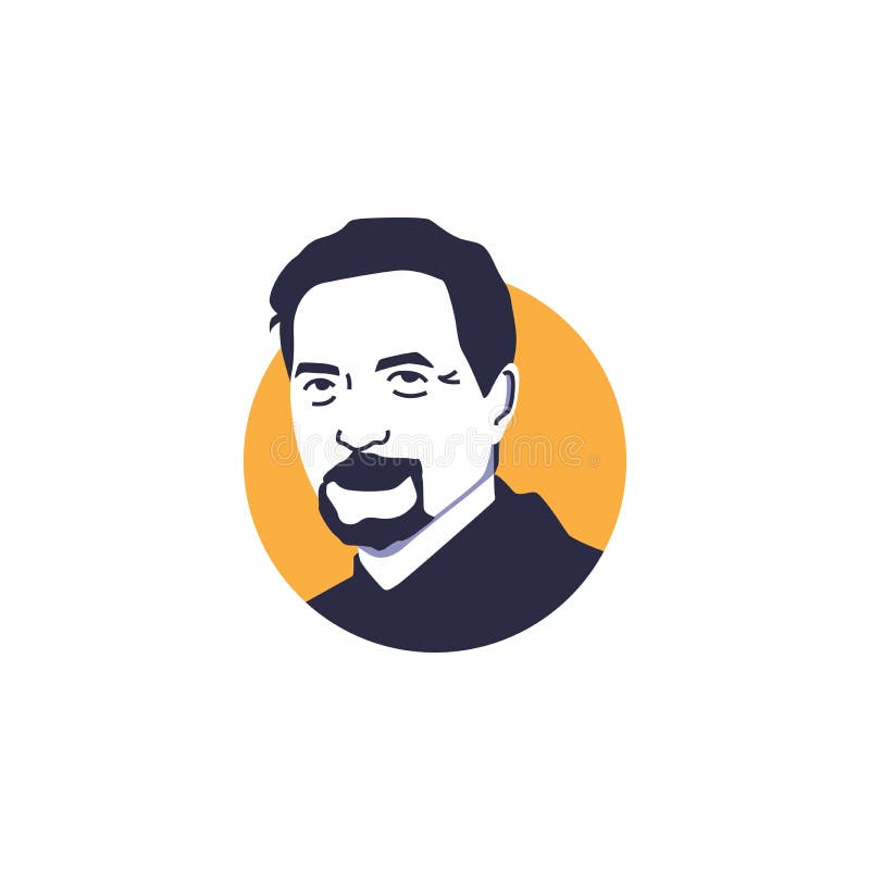 George Clooney Face in Vector Illustration Style Editorial Image ...