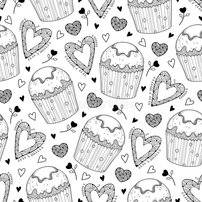 Cupcake Outline Stock Illustrations – 22,495 Cupcake Outline Stock ...