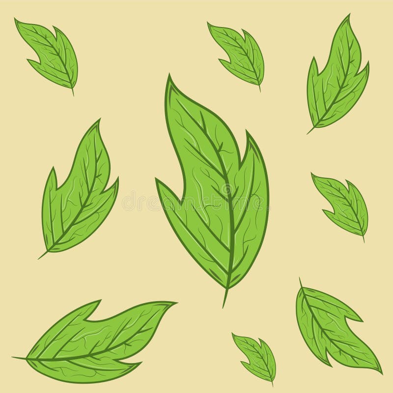 Decorative Leaves Illustration Collection for Many Uses Stock Vector ...