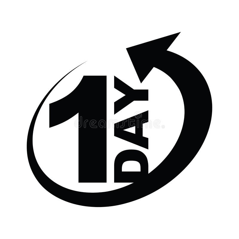 One day icon stock vector. Illustration of timer, minutes - 136965052